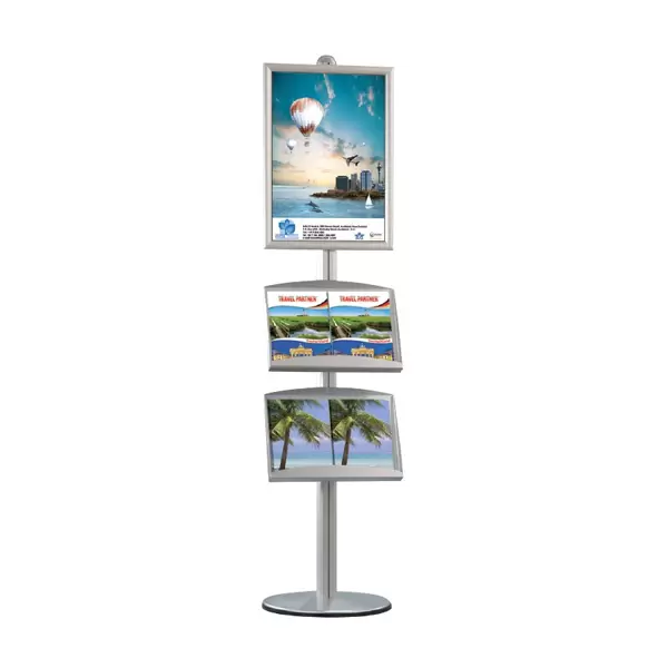 Sign Stand | A4 Brochure Holder | Single/Double Sided | Indigo Displays